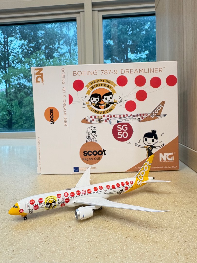 NG Models Scoot SG50 Livery 787-9 1:400 (negotiable), Hobbies & Toys ...