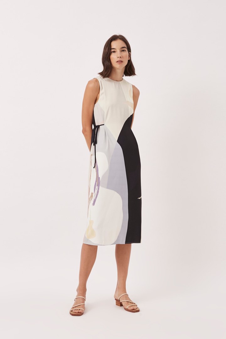 OSN A Place To Be Pleat Shoulder Dress, Women's Fashion, Dresses & Sets ...