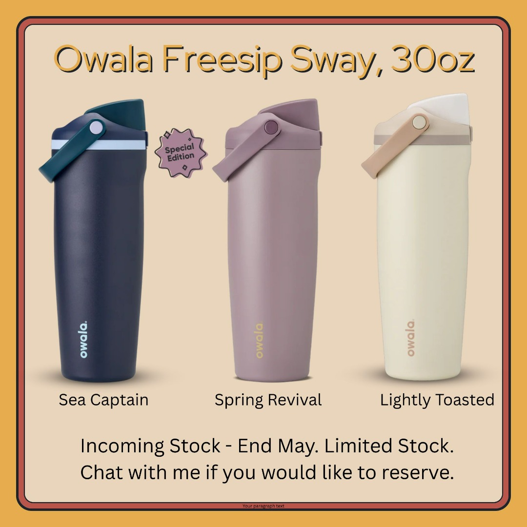 Owala Freesip Sway 30oz, Sea Captain, Spring Revival Special Edition ...