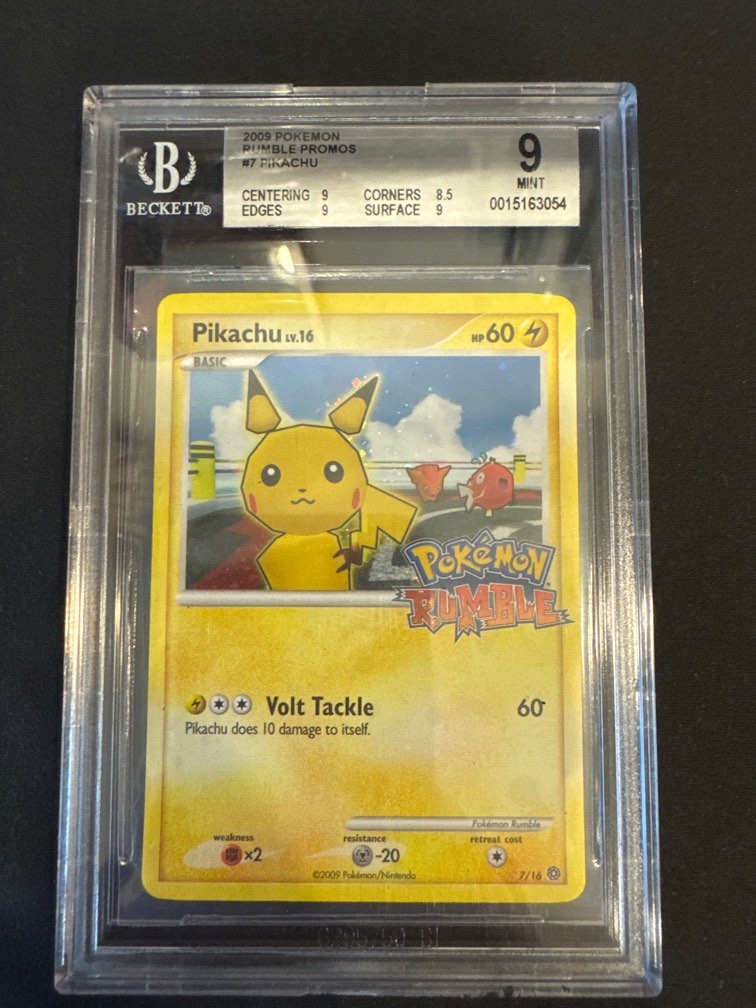 Pikachu Pokemon Rumble Beckett 9, Hobbies & Toys, Toys & Games on Carousell