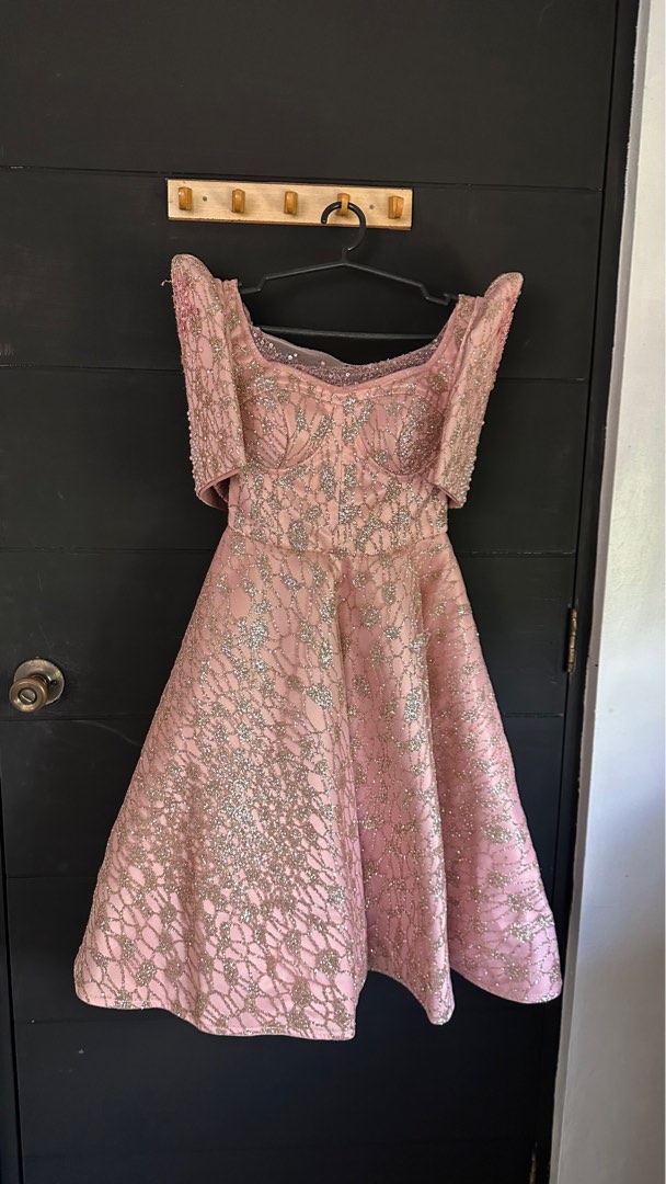 Pink Modern Filipiniana Dress , Women's Fashion, Dresses & Sets ...
