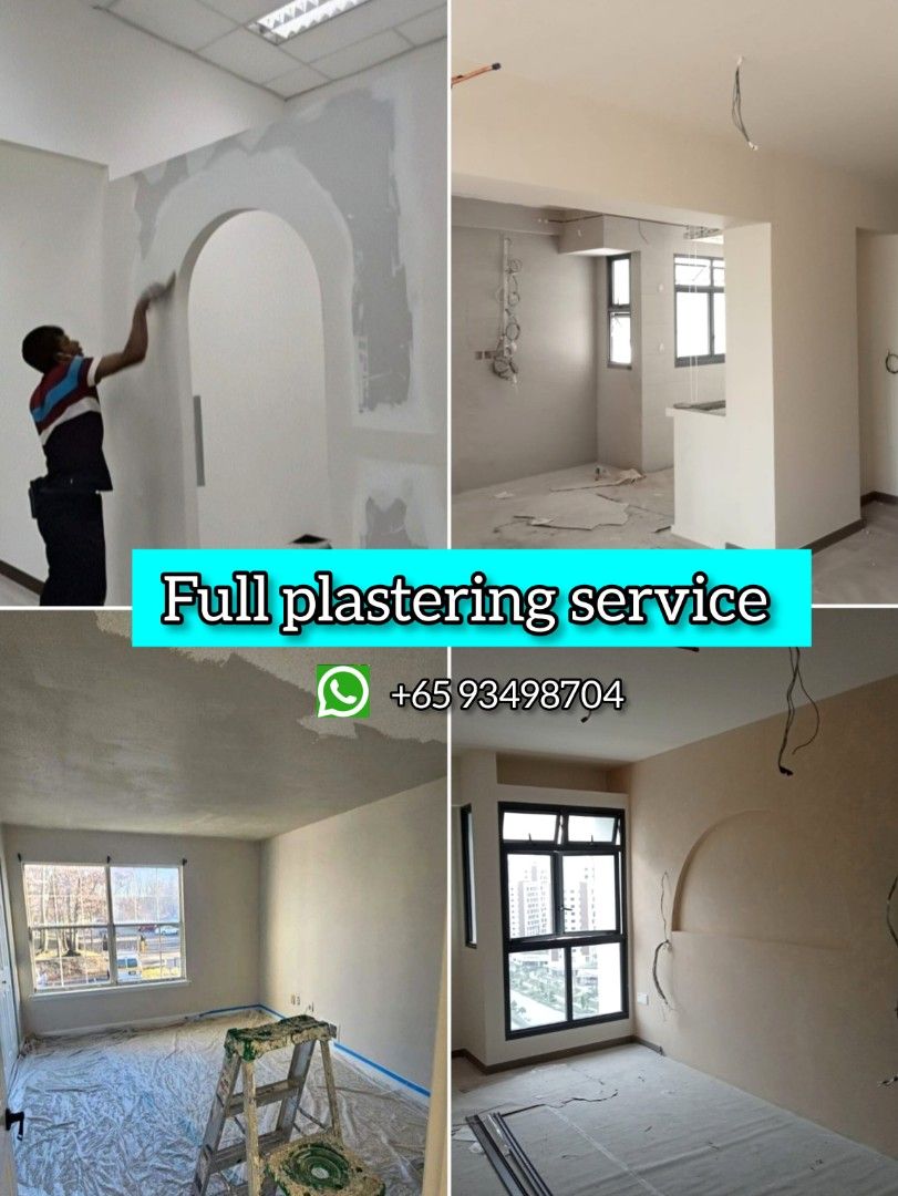 Plastering and painting service sg# whole house plastering#hdb House ...