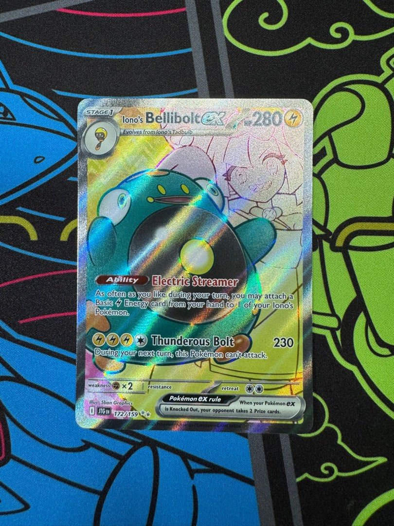 [Pokemon TCG] Iono's Bellibolt ex 172/159 SV09 Journey Together FA Full ...