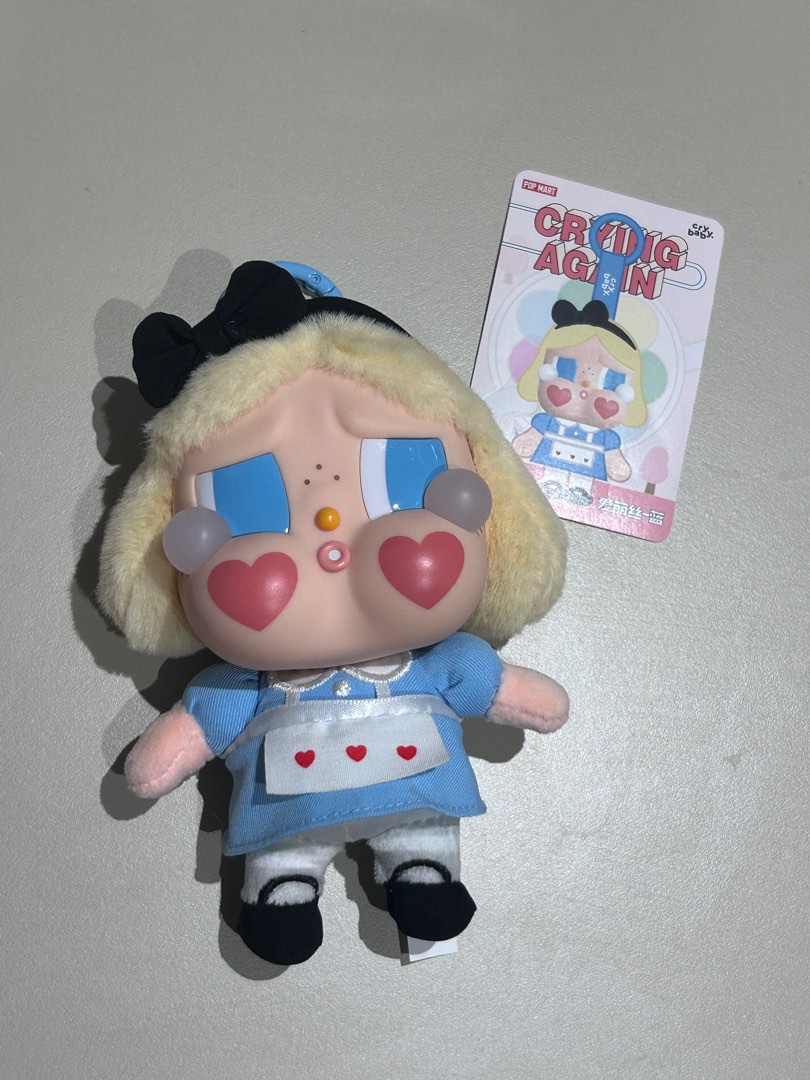 Popmart crying again Alice, Hobbies & Toys, Toys & Games on Carousell