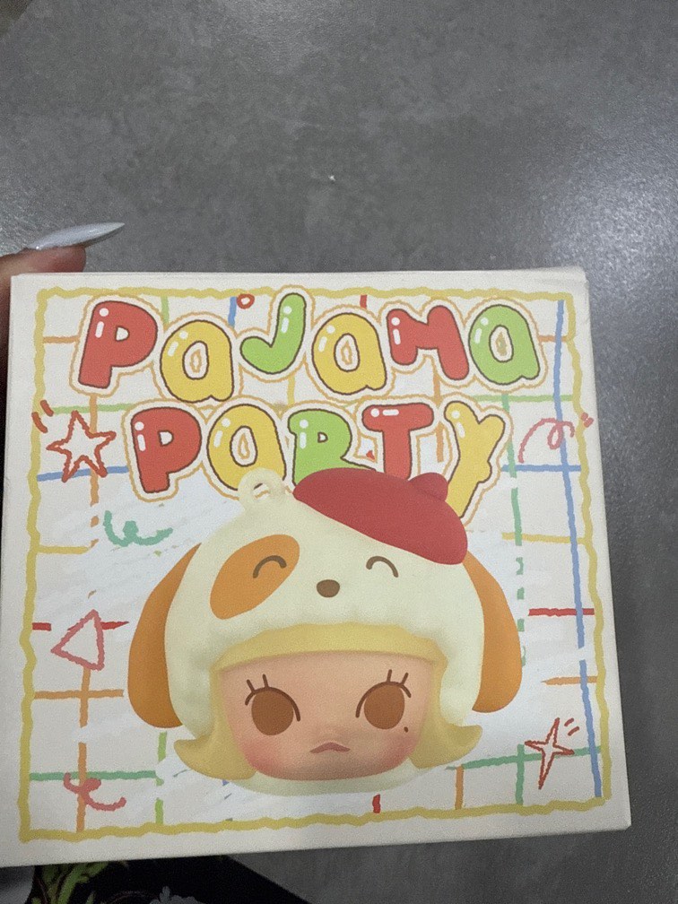 Popmart Pajama Party- Crybaby Pink Rabbit, Hobbies & Toys, Toys & Games ...