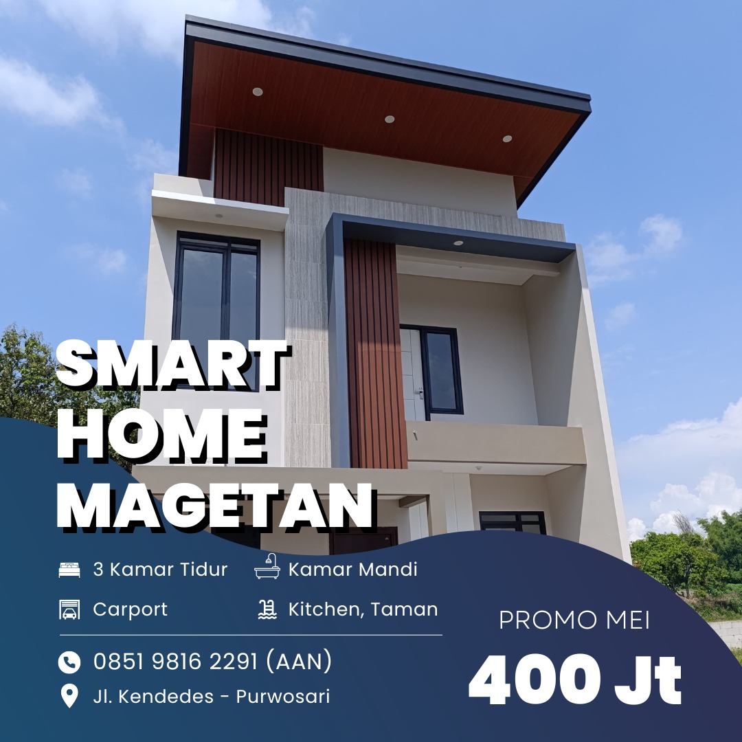 PROMO MEI RUMAH 2 LANTAI TIPE 68 400 JTAN, LOKASI MAGETAN KOTA, HUB ...