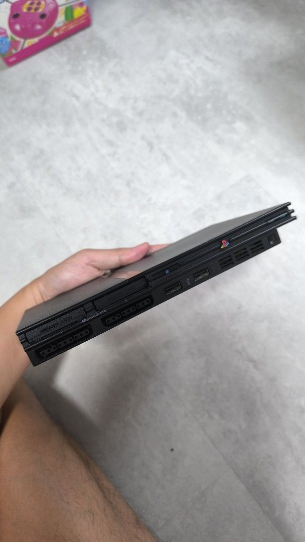 PS2 slim (broken disc lid), Video Gaming, Video Game Consoles ...