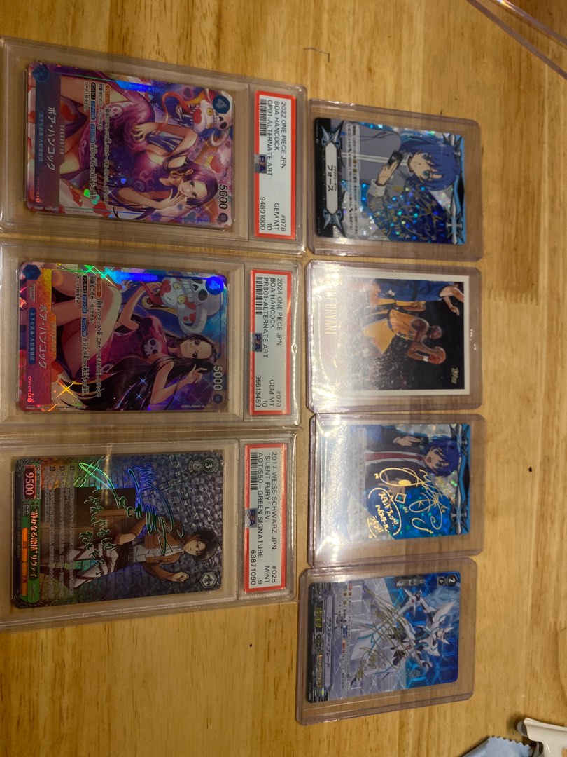 PSA 10 OP01 PRB01 Boa Hancock PSA9 Weiss Schwarz SP Levi Ackerman basketball nba 1996 Topps Kobe ...