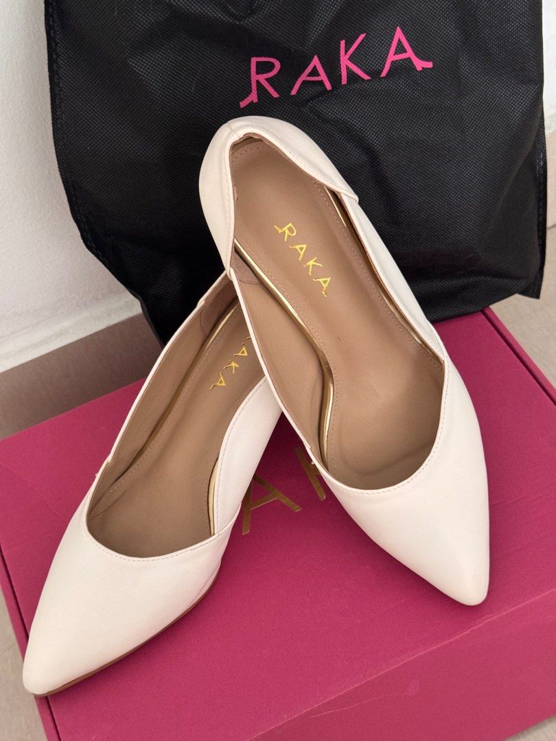 Raka Alex Pump Heels in White, Women's Fashion, Footwear, Heels on ...