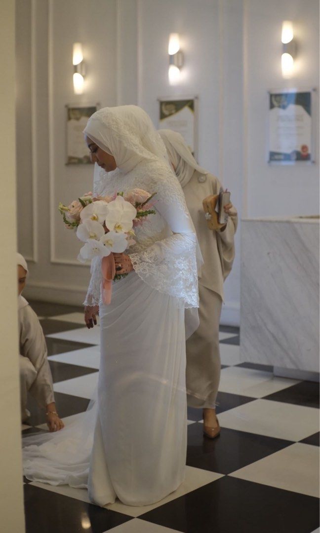 [RENT] Teh Firdaus Wedding Dress (Full Set), Women's Fashion, Dresses ...