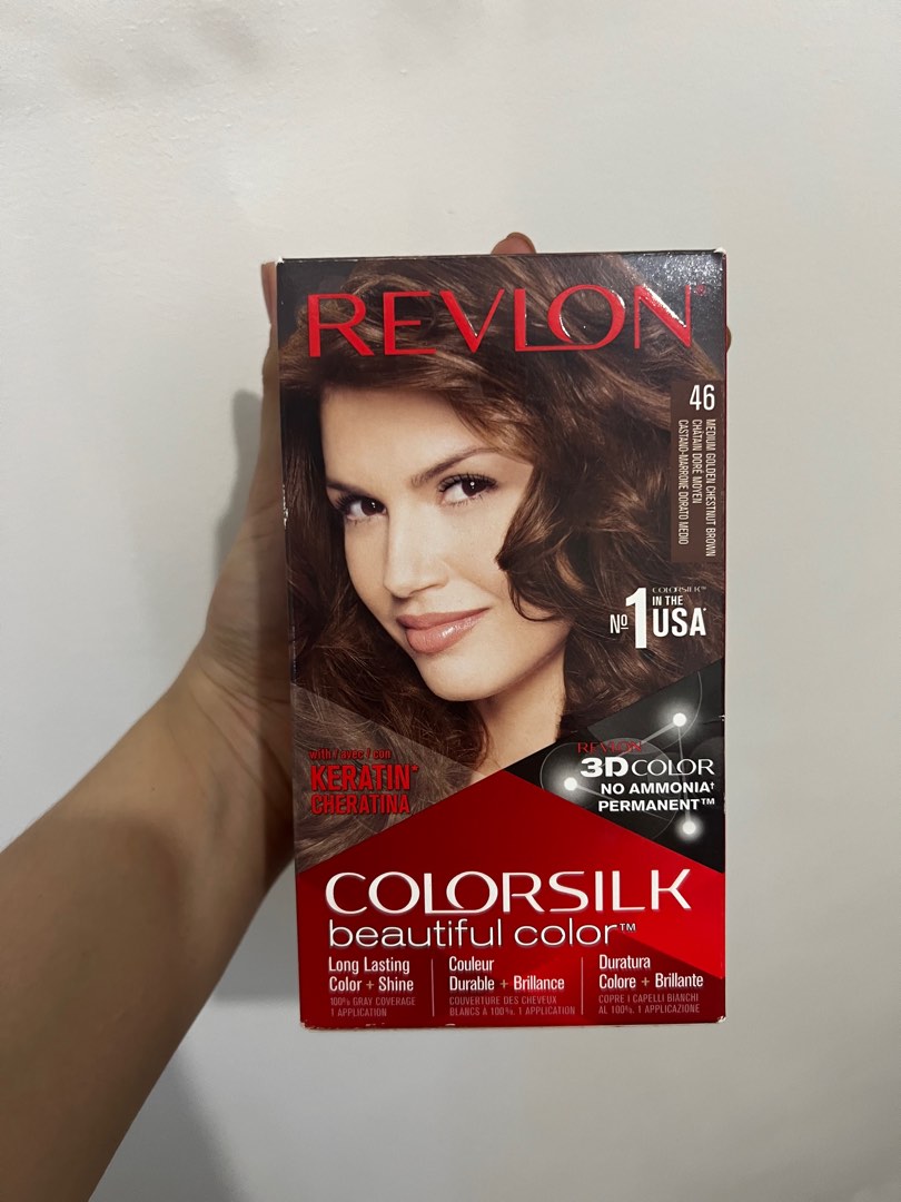 Revlon Hair Color 46 Medium Golden Chestnut, Beauty & Personal Care ...