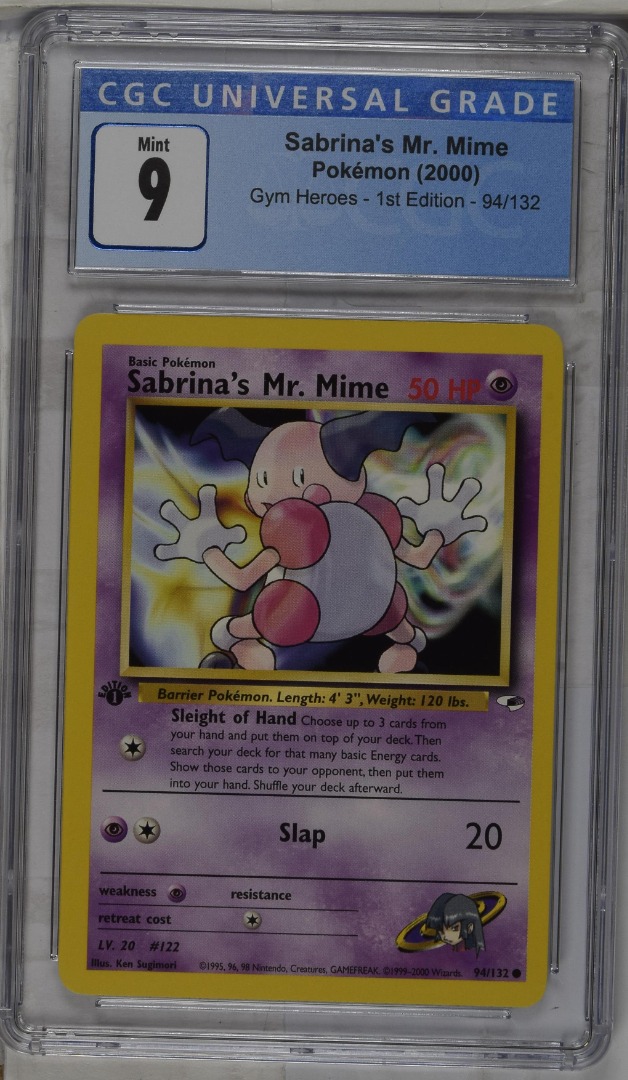 Sabrina's Mr Mime #94 1st Edition - Pokemon Vintage Gym Heroes (2000 ...
