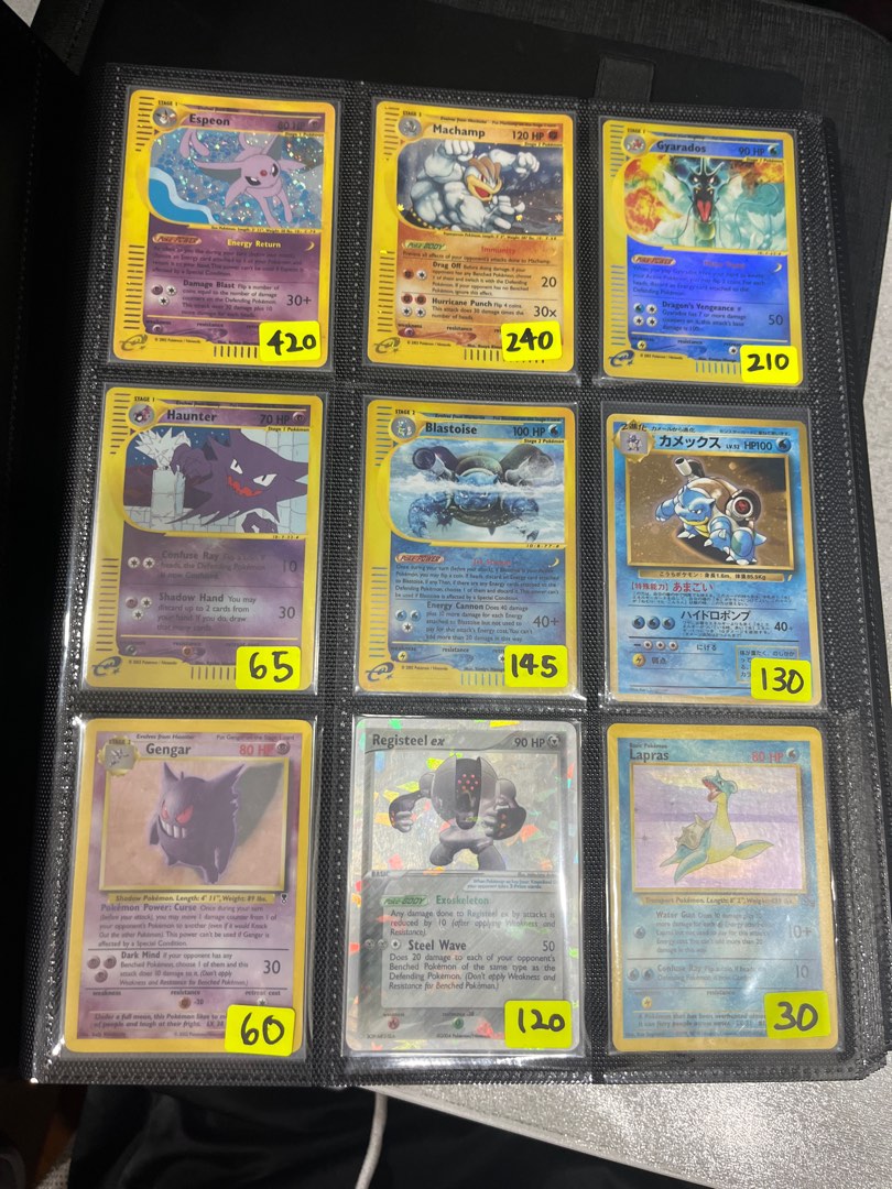 skyridge/aquapolis/cd promo/vintage/fossil/holo/reverse holo/espeon ...