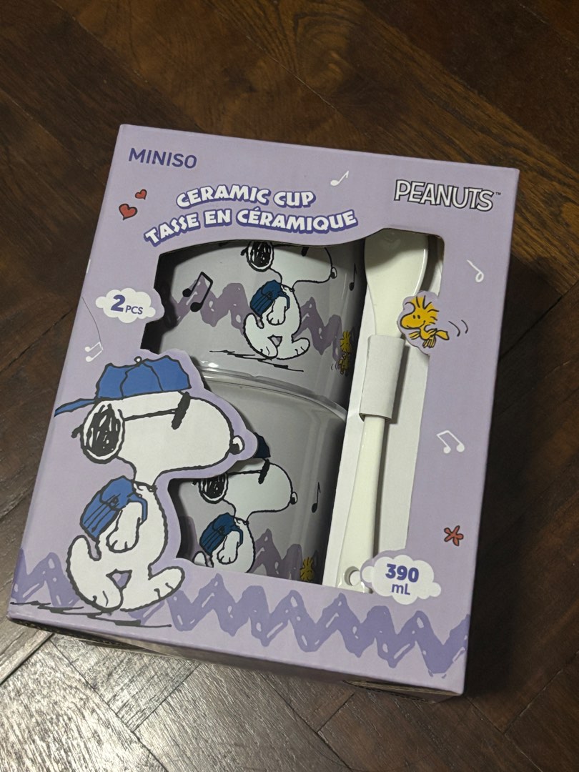 Snoopy miniso cups, Furniture & Home Living, Kitchenware & Tableware ...