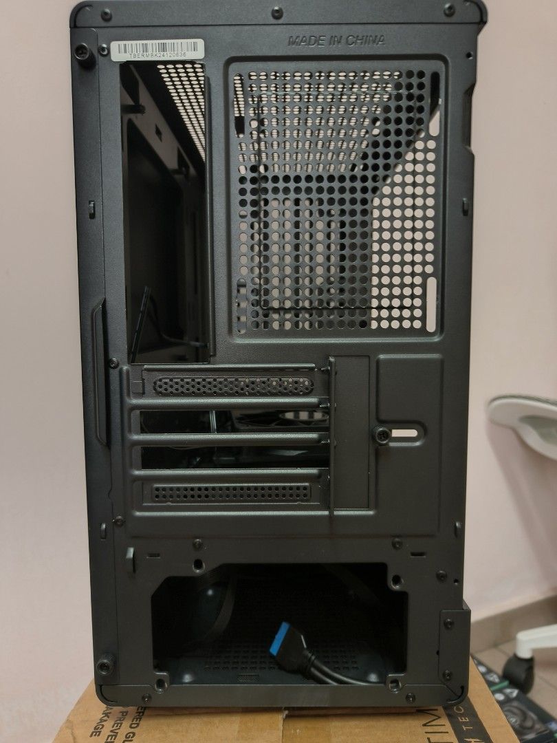 Tecware Timber M mATX High Airflow Case with Wooden Front Panel (4 fans ...