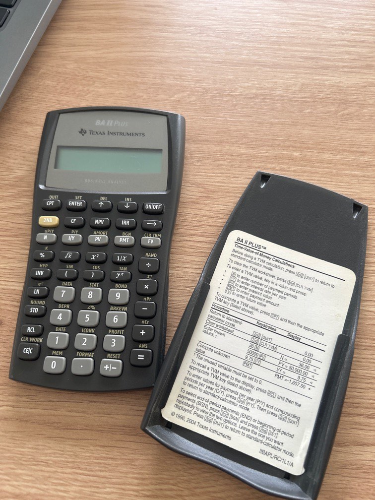 Texas Instruments BAII Plus calculator, Computers & Tech, Office ...