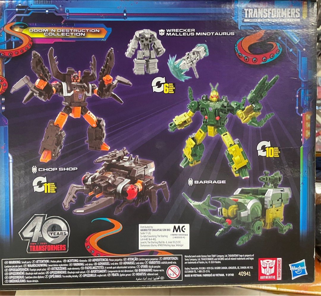 Transformers LEGACY United Doom N Destruction Chop Shop and Barrage, Hobbies & Toys, Toys ...