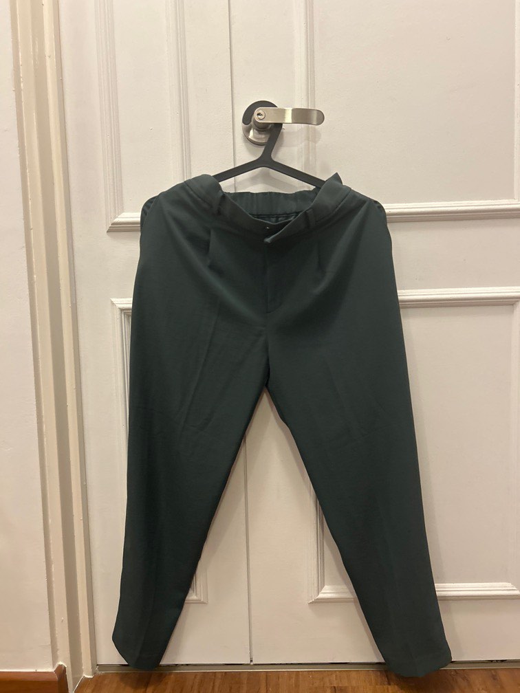Uniqlo Green Work Pants, Women's Fashion, Bottoms, Other Bottoms on ...