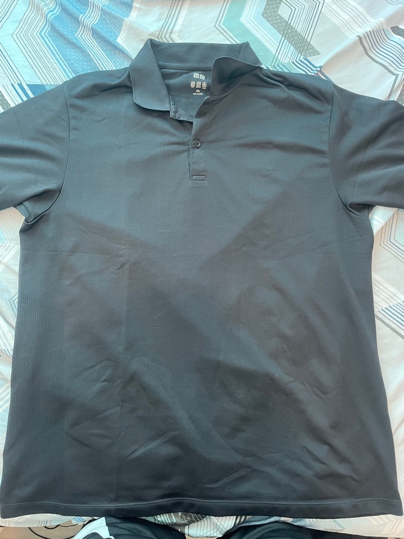 Uniqlo plain black polo shirt, Men's Fashion, Tops & Sets, Tshirts ...