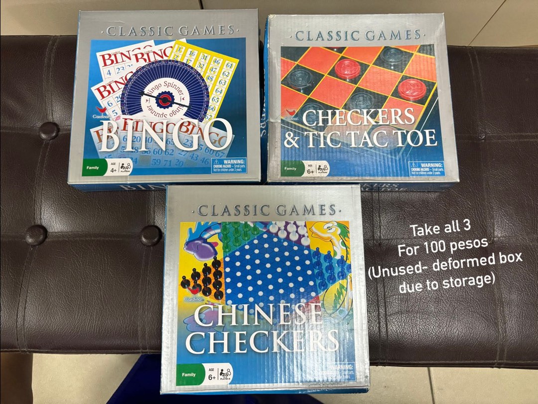 Unused board games - deformed box take all for 100, Hobbies & Toys ...