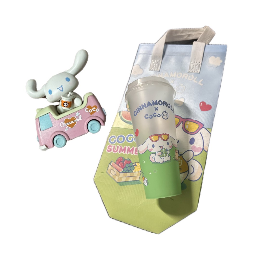 [UPDATED: CINNAMOROLL X COCO] cinnamoroll car stamp, thermal bag, and ...
