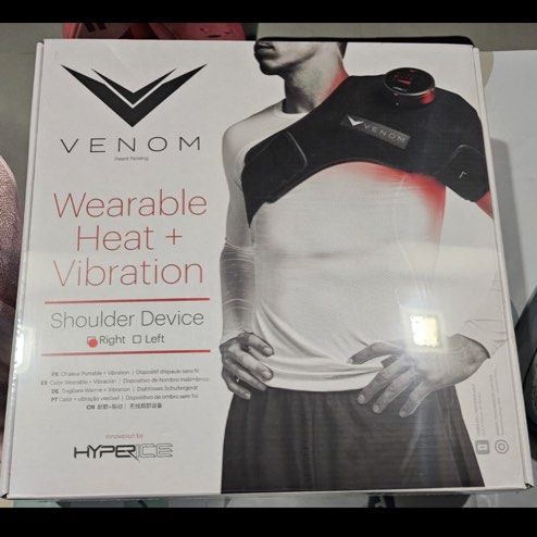 Venom shoulder wearable heat + vibration, Health & Nutrition, Massage Devices on Carousell