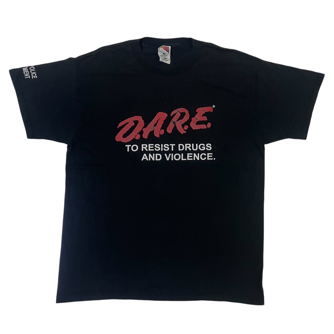 Vintage Drug Abuse Resistance Education Shirt, Men's Fashion, Tops ...