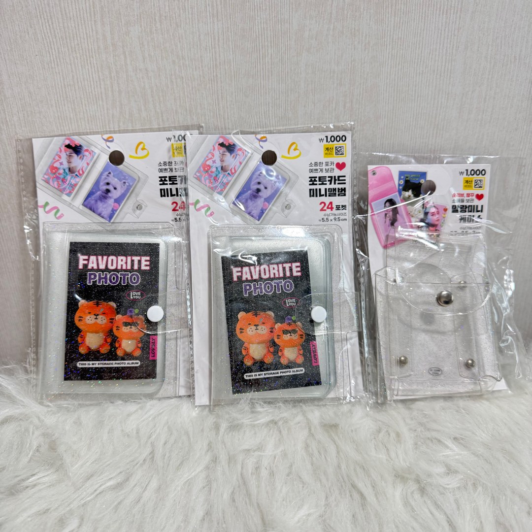 WTS Brand New Korea Daiso - Photocard Holder, Mini toploader holder ...