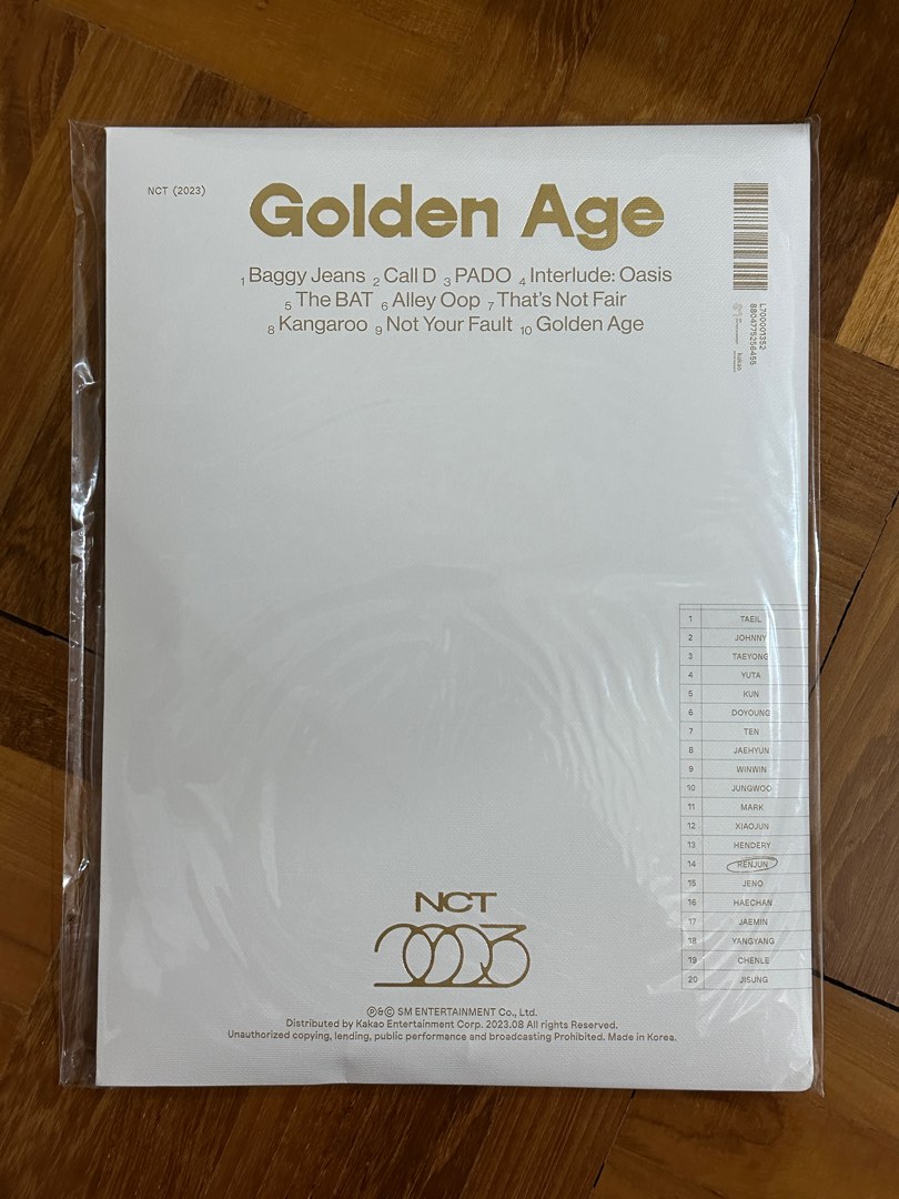 WTS NCT Golden Age Sealed Album Johnny Taeyong Yuta Kun Doyoung Ten ...