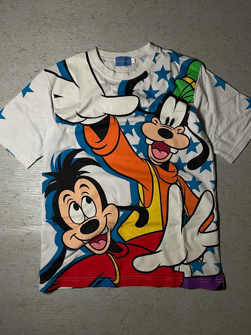 Y2K DISNEY RESORT GOOFY & MAX BIG PRINT T-SHIRT, Men's Fashion, Tops ...
