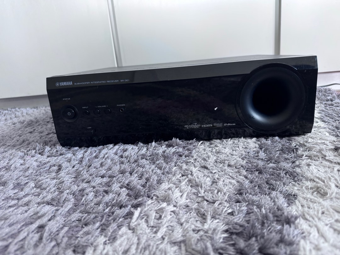 Yamaha SR-301 subwoofer integrated receiver, Audio, Soundbars, Speakers ...