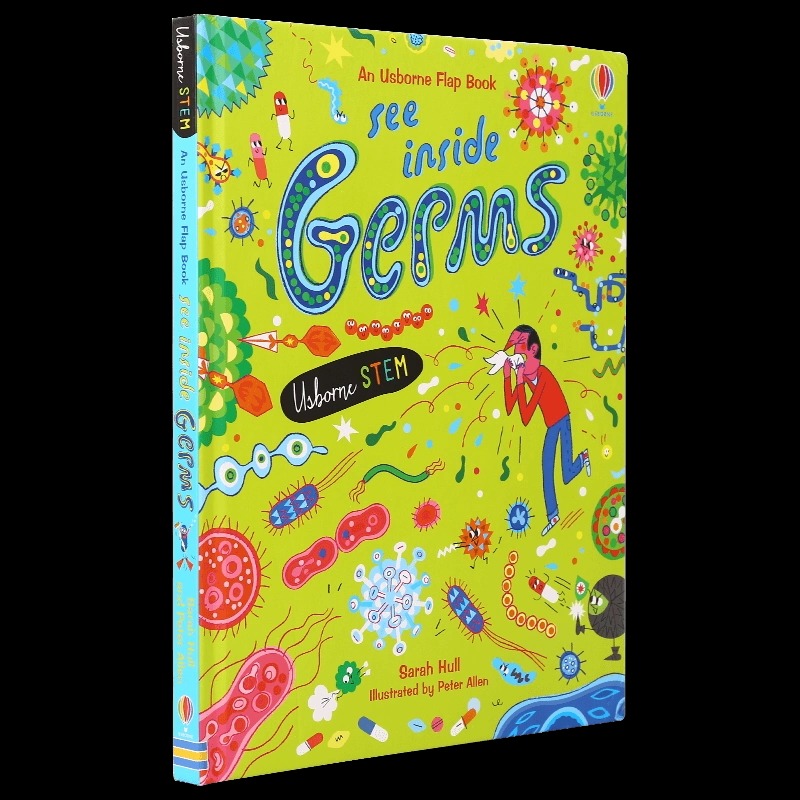 【50% off】Usborne Flap Book - See Inside Germs, Hobbies & Toys, Books & Magazines, Children's ...