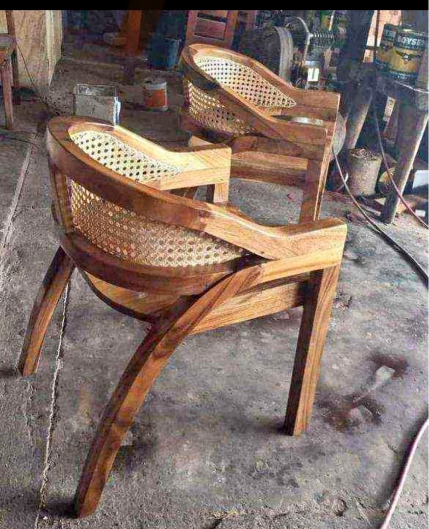 Acacia / mahogany wood Solihiya dining chair, Furniture & Home Living ...