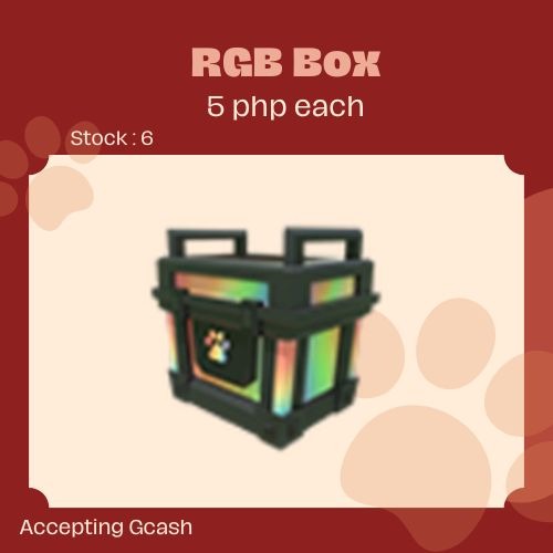 Adopt me | Roblox | RGB Box, Video Gaming, Gaming Accessories, In-Game ...