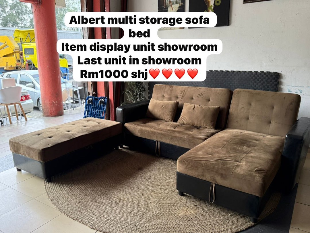 Albert multi sofa with storage, Furniture & Home Living, Furniture, Sofas on Carousell