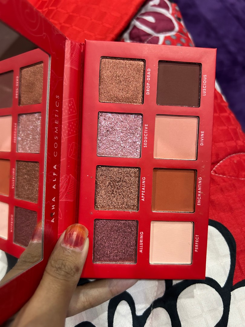Alha Alfa Red Velvet Face Pallete, Beauty & Personal Care, Face, Makeup ...