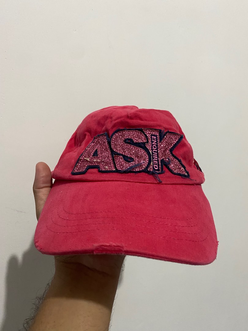 Ask Pink Y2k hat japanese vkei y2k, Fesyen Pria, Aksesoris, Topi di ...
