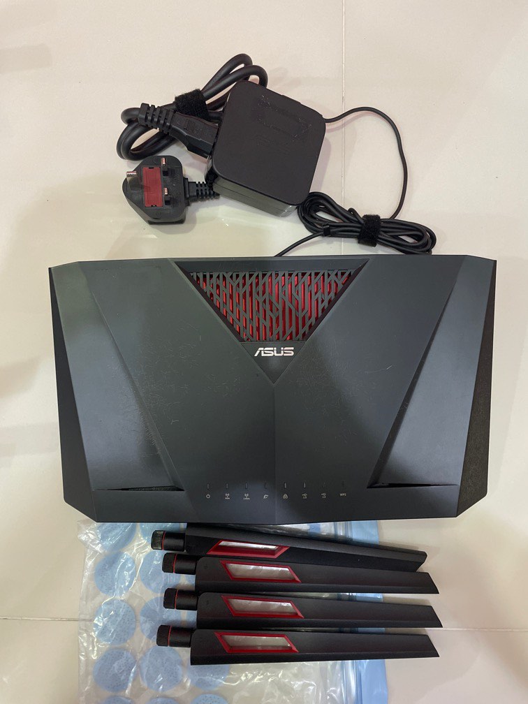 Asus RT-AC88U wireless AC3100 dual band gigabit router, Computers ...