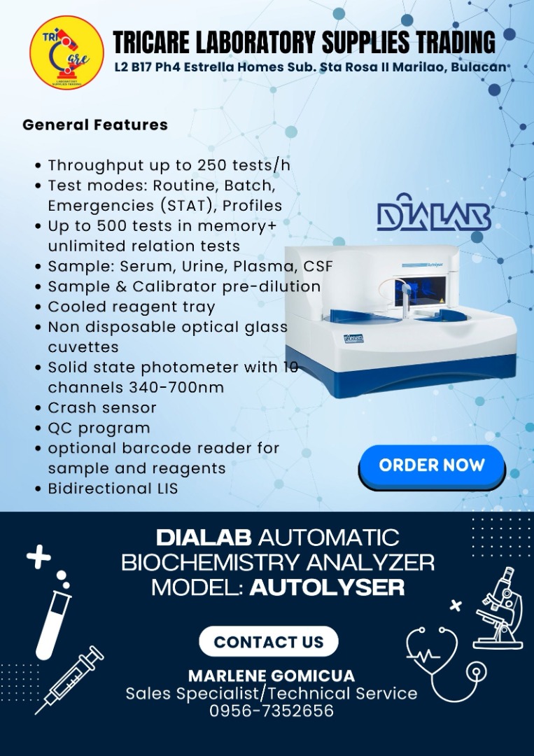 AUTOLYZER Fully Automated Chemistry Analyzer (DIALAB-Austria), Health ...