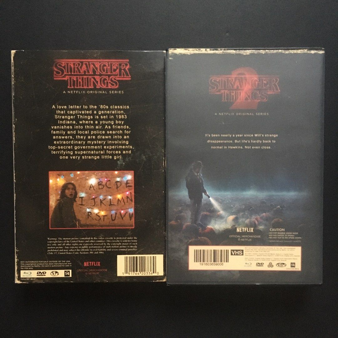 Stranger Things Netflix Exclusive Complete Season 1 & Season 2 Bluray ...