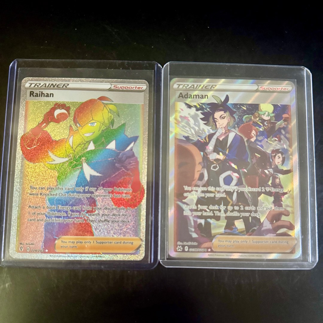 Both for $17 Adaman and Raihan Trainer Cards, Hobbies & Toys, Toys ...