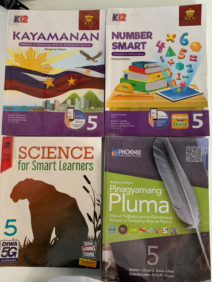 Bundle 5 titles Grade 5 textbooks (PCC), Hobbies & Toys, Books ...
