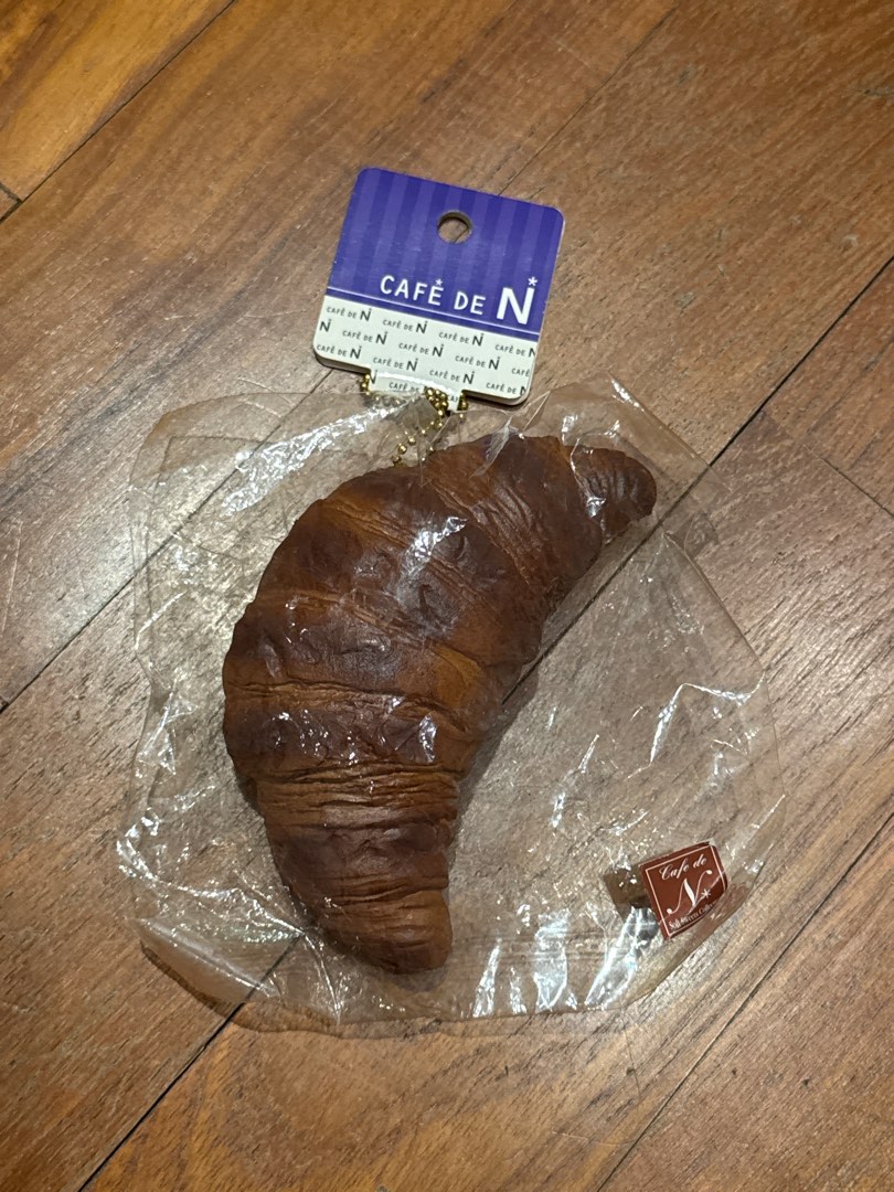 Cafe De N croissant squishy, Hobbies & Toys, Toys & Games on Carousell