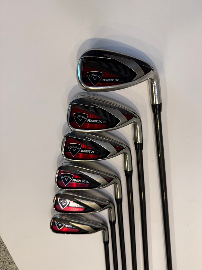 Callaway Razr X HL Graphite Irons #5 to 9, PW, SW, Sports Equipment ...
