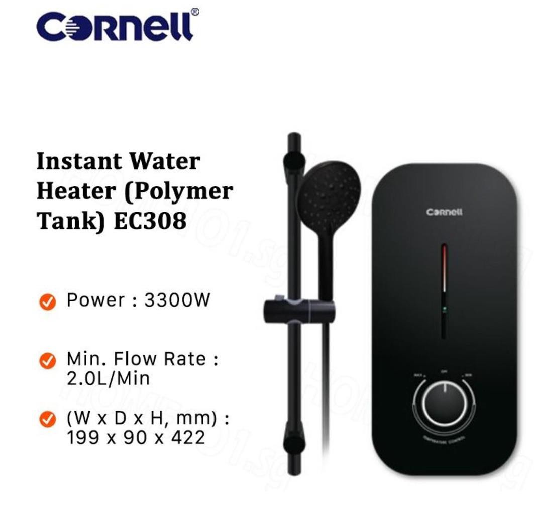 Cornell Instant Water Heater (Polymer Tank) EC308, TV & Home Appliances, Water Heater & Instant ...