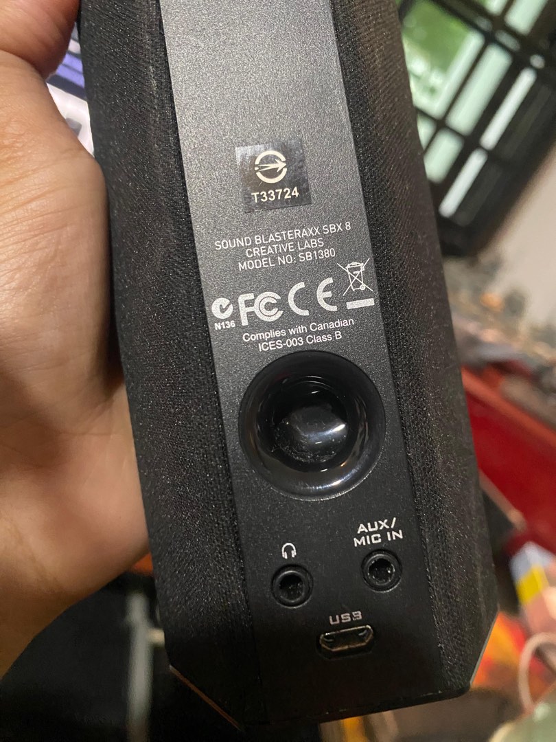 Creative Sound Blaster Axx SBX 8 USB Speaker with Microphone, Audio ...