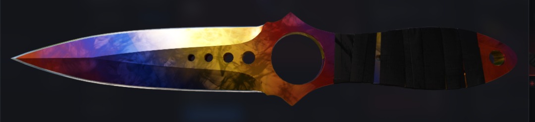 CS2 skeleton knife marble fade fn red tip, Video Gaming, Gaming ...