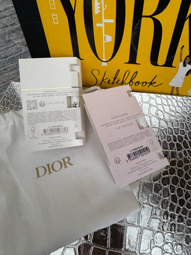 Dior perfume sample set, Beauty & Personal Care, Fragrance & Deodorants ...