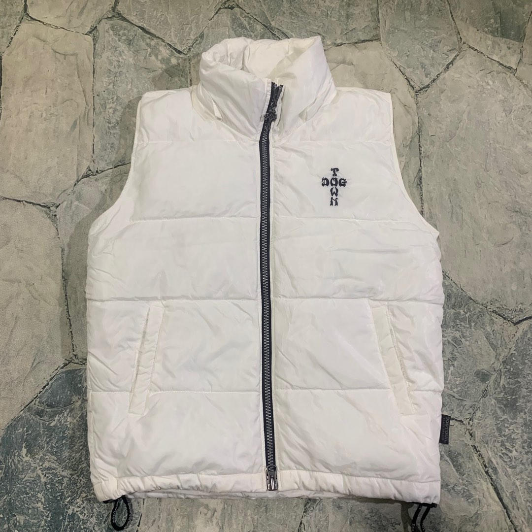 DOG TOWN BEST PAFFER NOT KARAKURI TFOA OFF WHITE, Fesyen Pria, Pakaian ...