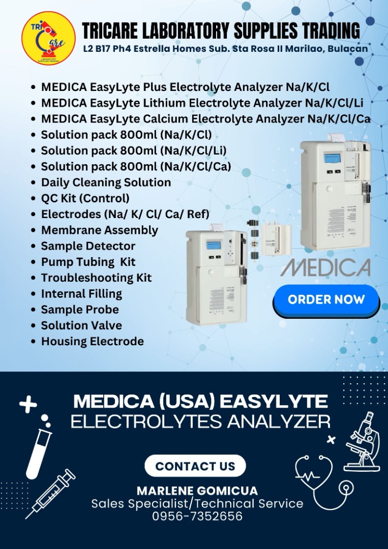 EASYLYTE (Medica/USA) Electrolytes Analyzer Model: Plus and Expand ...